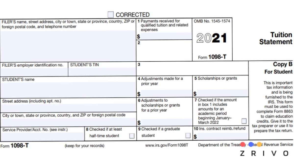 1098-T Form 2026