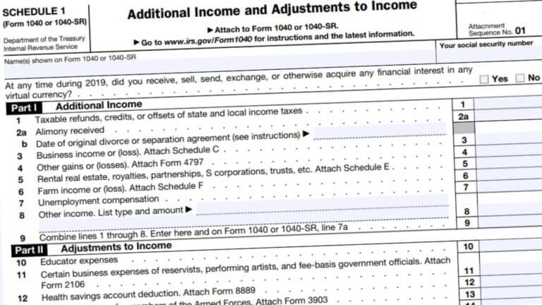 Schedule 1 2026 - IRS Forms - Quick Taxus