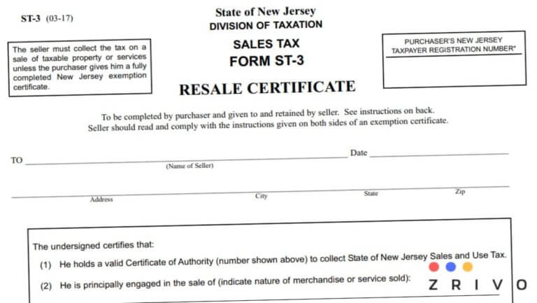ST3 Form NJ 2025