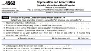 4562 Form 2025 - 2026