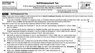 Schedule SE 2025 - 2026