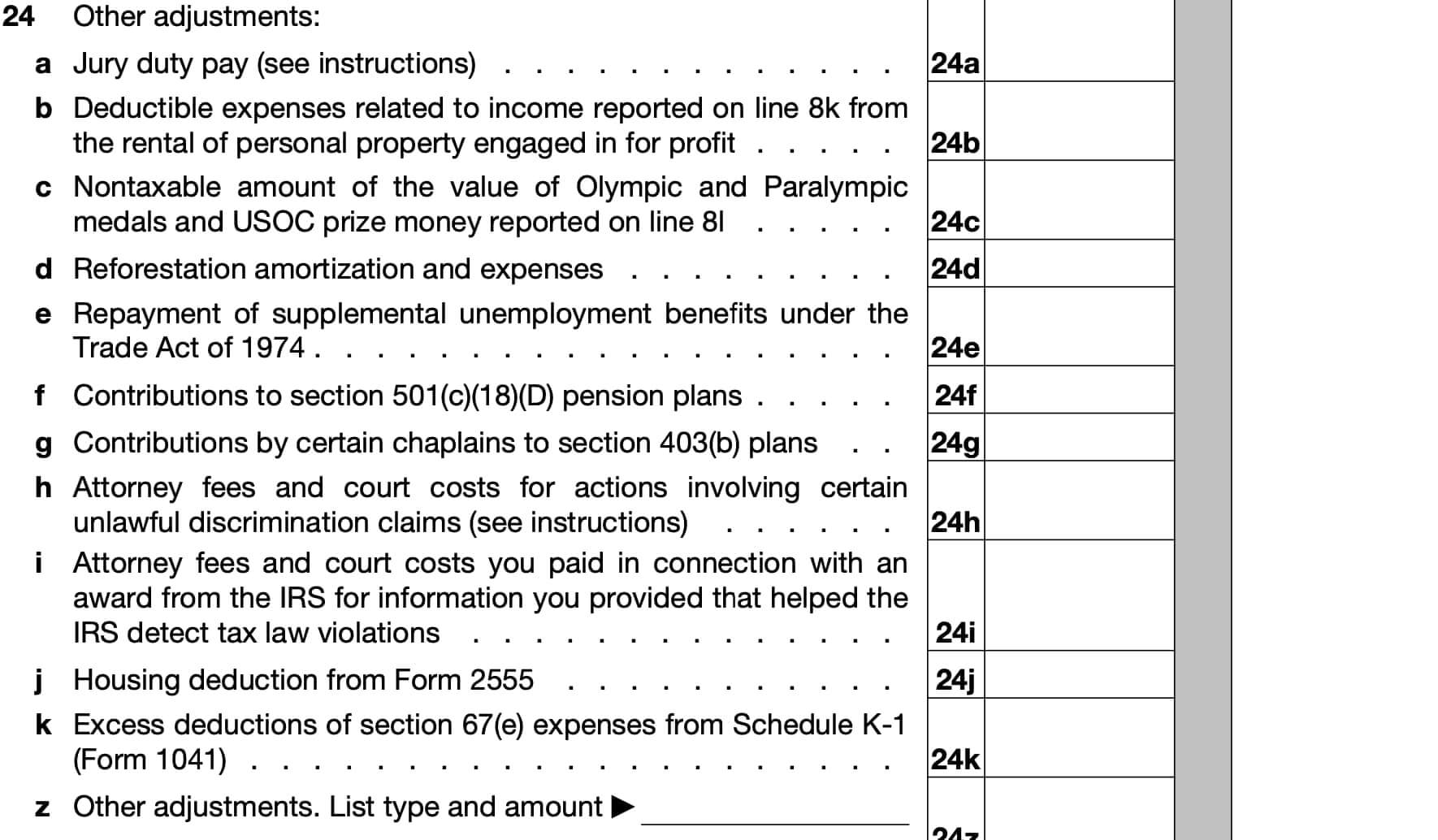 Schedule 1 Instructions 2026