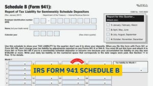 IRS Form 941 Schedule B 2025