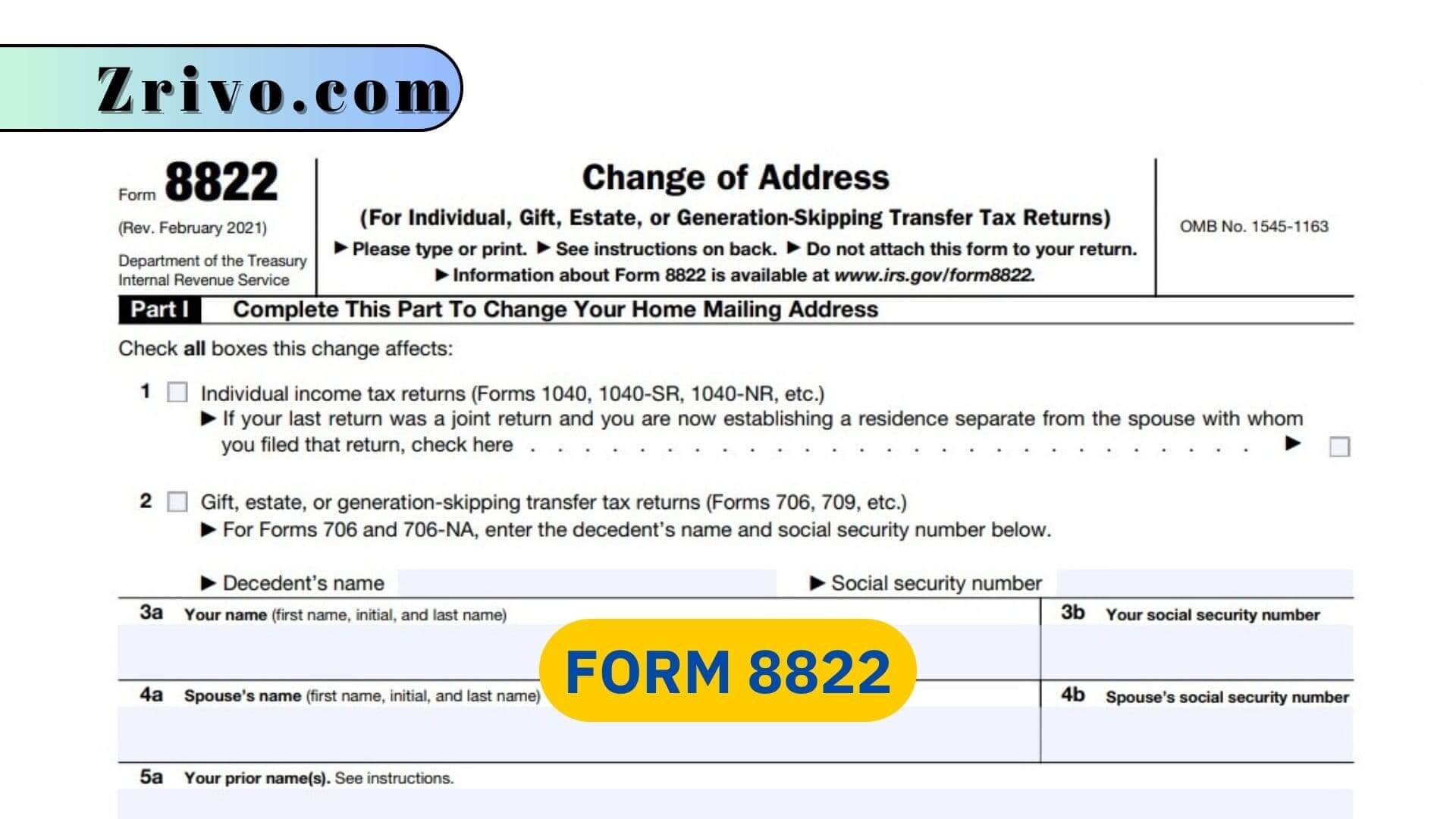 Form 8822