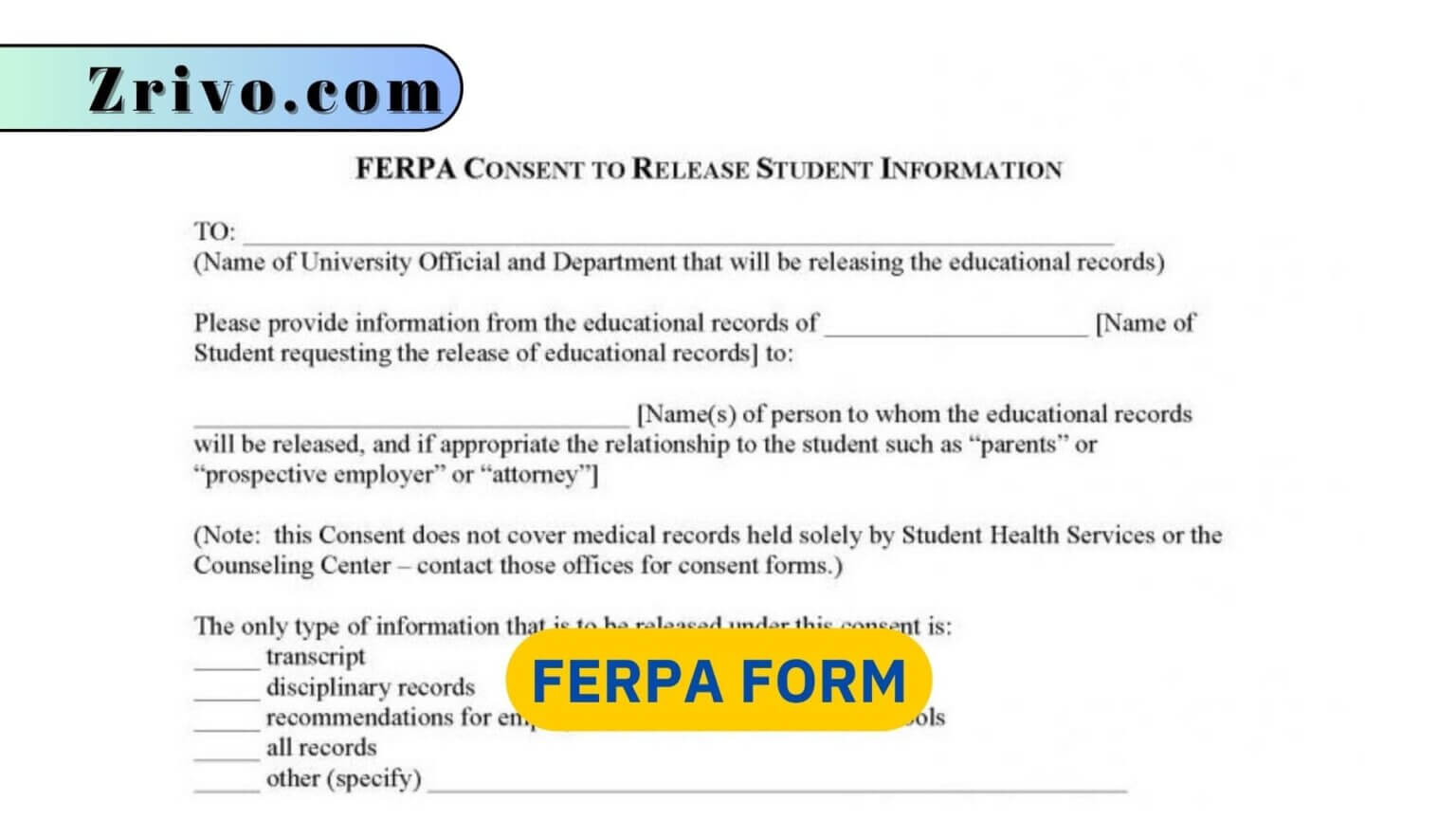 FERPA Form 2025
