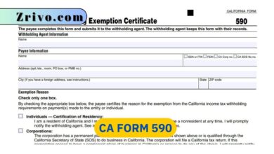 CA Form 590 2026