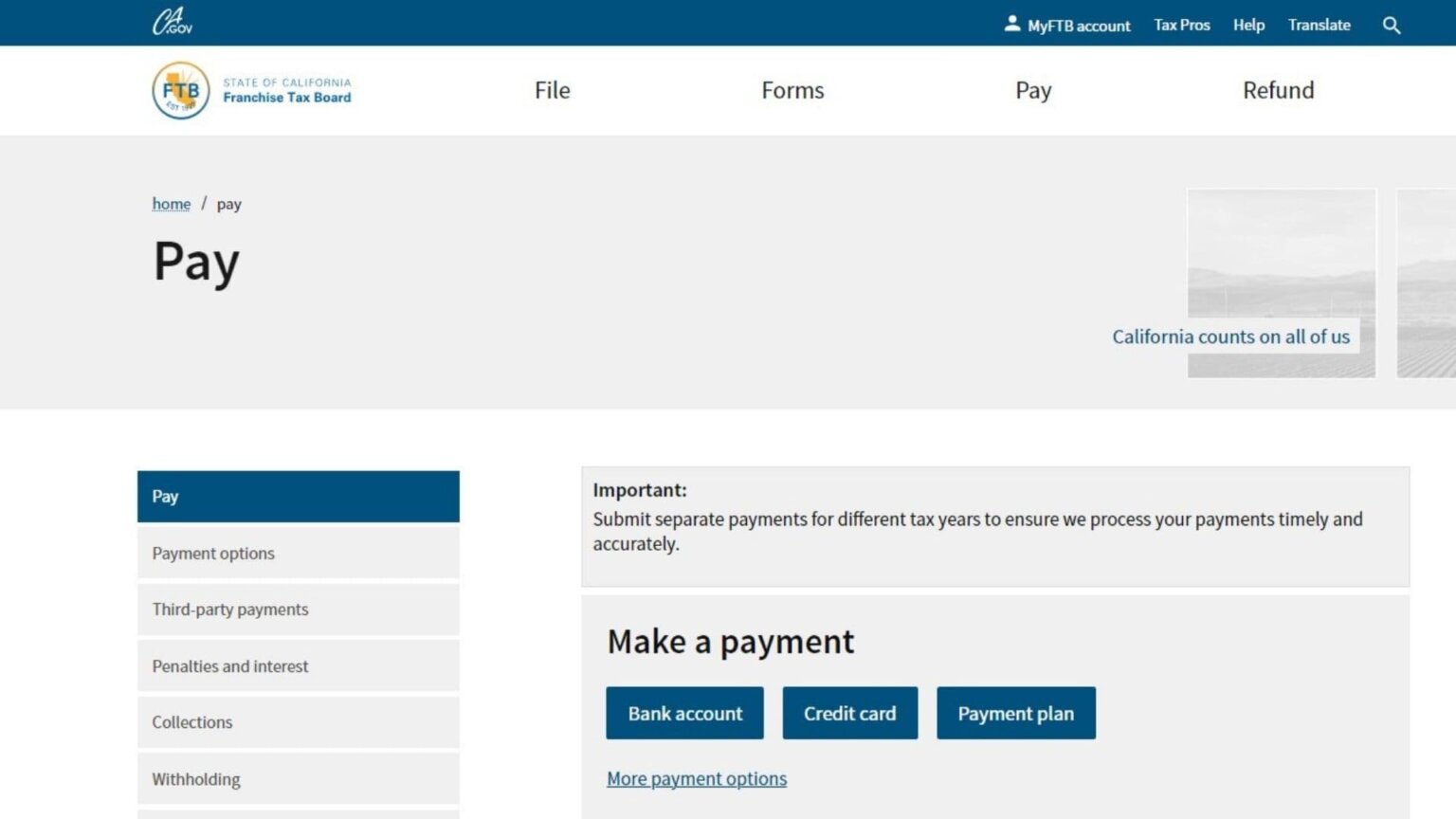 California State Income Tax 2025 - 2026