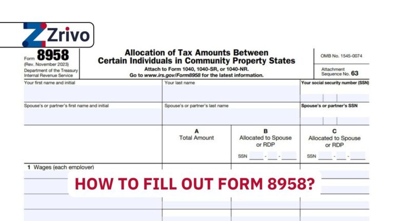 How To Fill Out Form 8958?