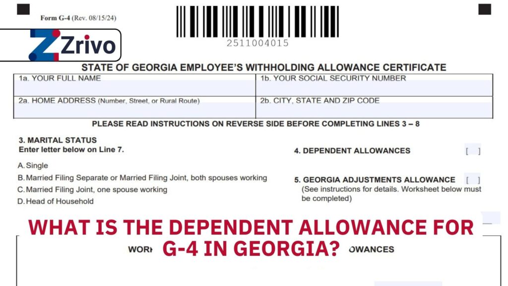 What Is The Dependent Allowance For G-4 In Georgia?